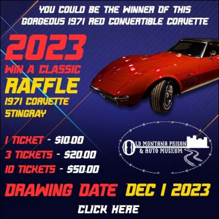 2023 Classic Car Raffle - Old Montana Prison & Auto Museum - 1971 ...